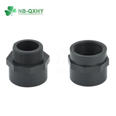 China Pn10 Wall Thickness UPVC DIN Standard Pipe Fittings Socket Flange Adapter for Reducer for sale
