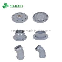 China Plastic Pipe Fitting PVC Tee with Rubber Ring Long-Lasting Performance for sale