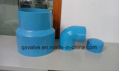 China UPVC QX GB PVC Pipe Fitting for Water Supply System Installation in Blue Color for sale