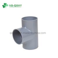 China Plastic Pipe Fittings 3 Way Connector UPVC Equal Tee DIN Pn10 with Glue Connection for sale