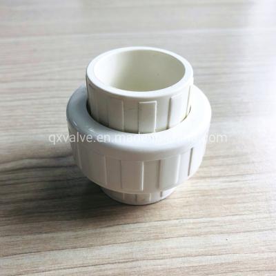 China Pressure Rating Pn16 Gray PVC Pipe Fittings Union Socket/Thread Connector ASTM Standard for sale