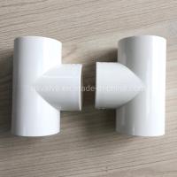 China Samples US 3/Piece PVC Pipe Fitting White UPVC Equal Tee 3 Way Connector Pn16 for sale
