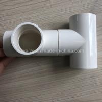 China Samples US 3/Piece PVC Pipe Fitting White UPVC Equal Tee 3 Way Connector Pn16 for sale
