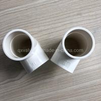 China Samples US 3/Piece PVC Pipe Fitting White UPVC Equal Tee 3 Way Connector Pn16 for sale