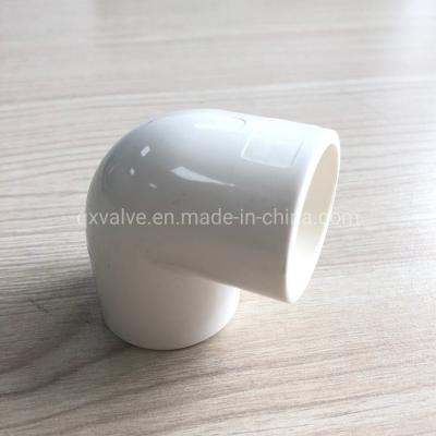 China ASTM Standard QX51 Pressure Socket 90 Degree Elbow Sch40 UPVC PVC Pipe Fittings for sale
