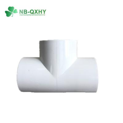 China Pn16 Pipe Fitting Plastic 3 Way Connector PVC Pipe Equal Tee with and Customization for sale