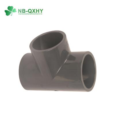 China 20mm to 400mm Round Head Code PVC Pipe Fitting Pn16 DIN 3 Way Equal Tee for Industrial for sale