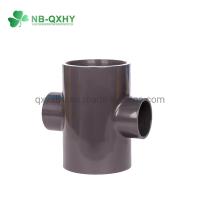 China 90deg Angle QX PVC Socket Union Joint Fitting for Water Supply Pn16 DIN Pipe QX for sale