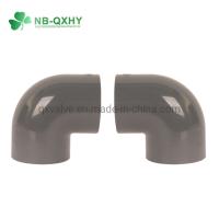 China Customized Request 90deg Angle DIN Pn16 Plastic PVC 45 Degree Elbow UPVC Pipe Fitting for sale