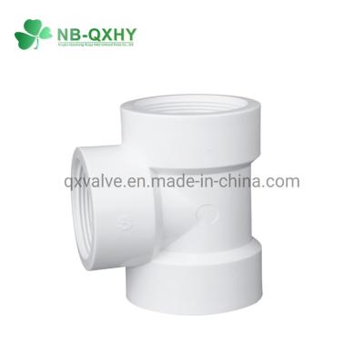 China Water System PVC Pipe Fitting Female Tee with Pn16 Pressure Rating and 90°Lateral for sale