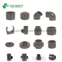 China QX DIN Pn16 Plastic UPVC Pipe Fittings 4 Way Cross Tee Connector Customized Request for sale