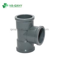 China PVC Pipe Fitting NBR5648 PVC Equal Tee for 45deg Angle Female Connection for sale