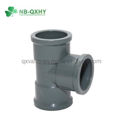 China PVC Pipe Fitting NBR5648 PVC Equal Tee for 45deg Angle Female Connection for sale