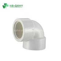 China QX Standard UPVC Plastic Pipe Fitting PVC 90deg Water Elbow for Water Supply Network for sale