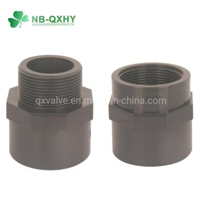 China Water Connection PVC Male Female Thread Adapter for Plastic Pipe Fittings Drain Water for sale