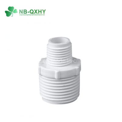 China Plastic Pressure Pipe Fitting PVC BS Reducing Male Coupling White Plumbing System for sale