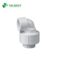 China Liquid Medium PVC Female Union Elbow with Pn16 Wall Thickness and Durable BS Standard for sale