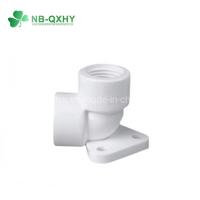 China BS Standard PVC Pipe Fitting UPVC Female Thread Elbow with Plate Liquid Medium Approved for sale