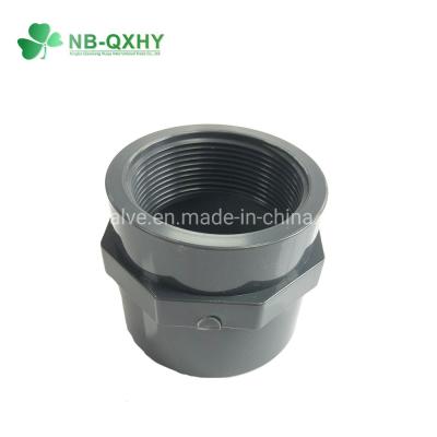 China Standard UPVC Pipe Fittings PVC Female Coupling Adapter for Industrial Connection Male for sale