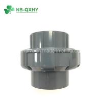 China Glue Connection Grey DIN 63mm Plastic Fitting PVC Socket Union Perfect for Industrial for sale