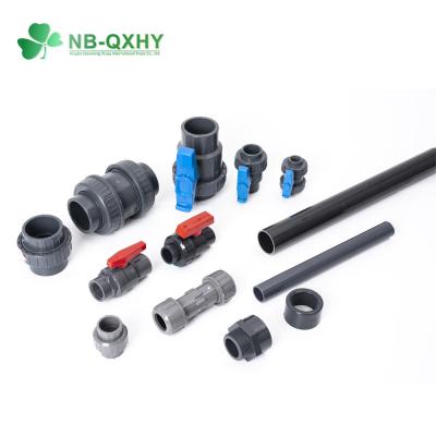 China Round Head Code PVC Pipe Fitting 90 Degree Elbow for Industrial Pn16 Pipe Applications for sale