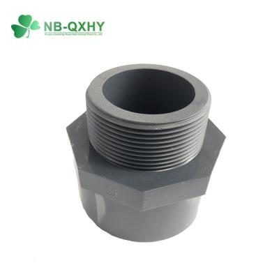 China PVC Male Adapter Pn16 DIN Standard Plastic Pipe Fitting Female Adapter for sale