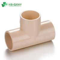 China CPVC Pipe Fittings ASTM Forged Straight Tee Equal Tee and Forged with Glue Connection for sale