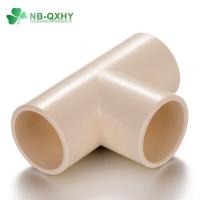 China CPVC Pipe Fittings ASTM Forged Straight Tee Equal Tee and Forged with Glue Connection for sale
