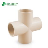China CPVC Pipe Fittings ASTM Forged Straight Tee Equal Tee and Forged with Glue Connection for sale