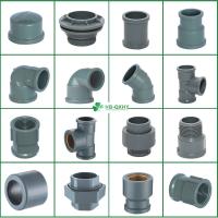 China Round Head Code DIN Standard NBR5648 PVC Pipe Fitting for Water Supply 90 Degree Angle for sale