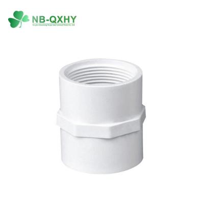 China Equal High Pressure Pn16 Sch40 Plastic PVC Pipe Fitting Threaded Adaptor Female Adapter for sale
