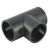 China Varnish Paint Finish 20mm to 400mm Pn16 PVC Pipe Fitting Grey Equal Tee for Hot Water for sale