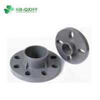 China 25mm-225mm Grey PVC Pipe Fitting Pn16 DIN Van Stone Flange for Fluid Transportation for sale