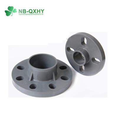 China 25mm-225mm Grey PVC Pipe Fitting Pn16 DIN Van Stone Flange for Fluid Transportation for sale