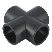 China Pn16 Presssure CPVC Pipe Fitting Plastic Cross Tee for Water Distribution System for sale