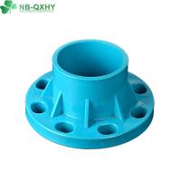 China Glue Connection Blue Grey Black DIN PVC Flange for High Temperature Applications for sale