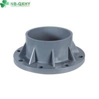 China Glue Connection Blue Grey Black DIN PVC Flange for High Temperature Applications for sale