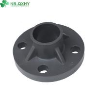 China Glue Connection Blue Grey Black DIN PVC Flange for High Temperature Applications for sale