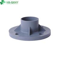 China Glue Connection Blue Grey Black DIN PVC Flange for High Temperature Applications for sale