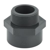 China Customized Request QX Water Supply Pn16 PVC Pipe Fitting Adaptor Elbow Tee Coupling for sale
