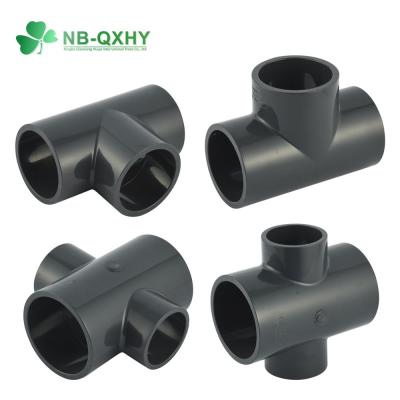 China 20mm to 400mm DIN Standard Pn16 PVC Fittings Connector Equal Tee Cross Tee Mould for sale