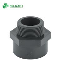 China Flexible 20mm to 110mm DIN PVC Pipe Fitting Pn16 Pipe and Fitting Female Male Adapter for sale