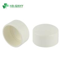 China 1/2 Inch to 4 Inch PVC Pipe Fitting Sch40 Plastic End Cap with Round Head Code Design for sale