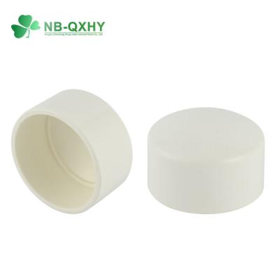 China 1/2 Inch to 4 Inch PVC Pipe Fitting Sch40 Plastic End Cap with Round Head Code Design for sale