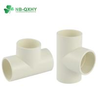 China Forged PVC Pipe Fitting Reducer Tee 1/2 Inch to 4 Inch ASTM Sch40 Three Way Connector for sale