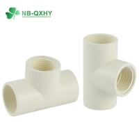 China Forged PVC Pipe Fitting Reducer Tee 1/2 Inch to 4 Inch ASTM Sch40 Three Way Connector for sale