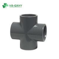 China PVC Four Way Cross Pipe Fitting for DIN Pn16 System 1/2