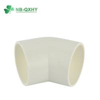 China UV Protected ASTM Sch40 PVC Pipe Fitting 45 Degree Elbow for Water Supply Made of Material for sale