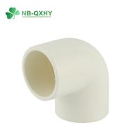 China ASTM Sch40 Plastic PVC Pipe Fitting 90 Degree Elbow for Industry Industry Angle 45deg for sale