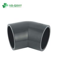 China 32mm 40mm PVC Pipe Fitting DIN Pn16 45 Degree Elbow for Water Supply Connection Usage for sale